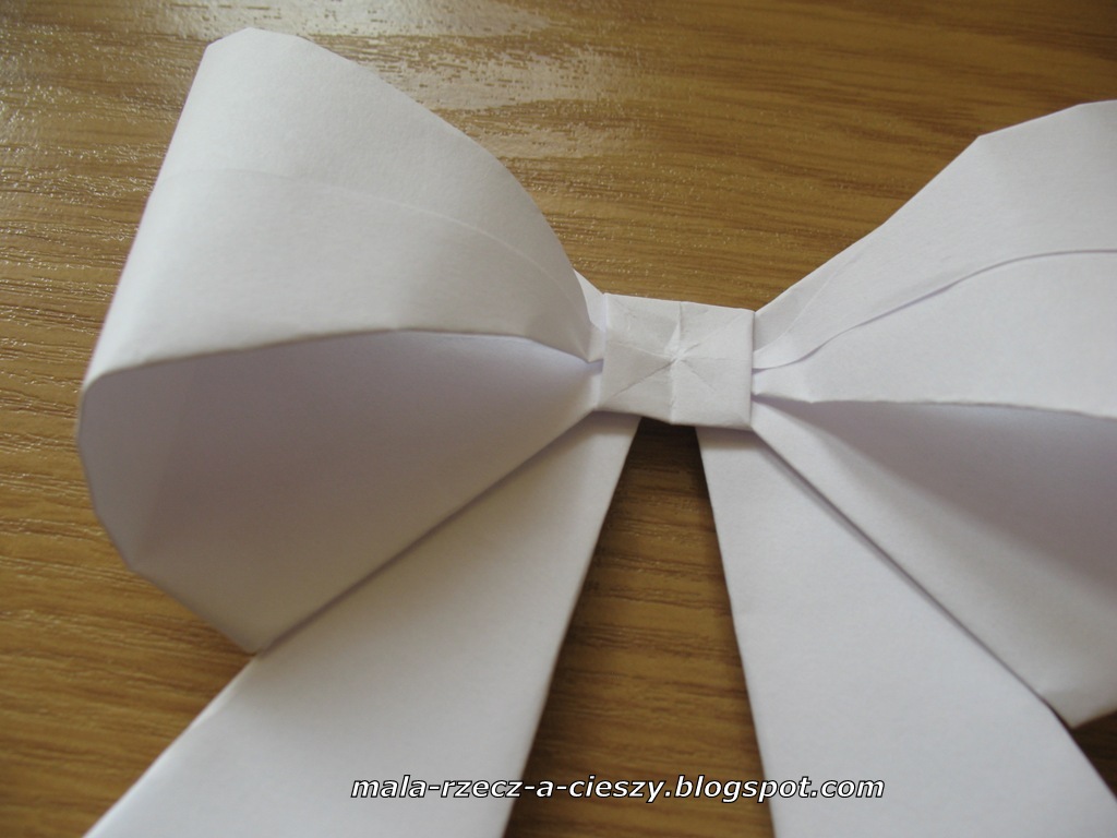 DIY jak zrobić papierową kokardkę origami + filmik (video tutorial ...