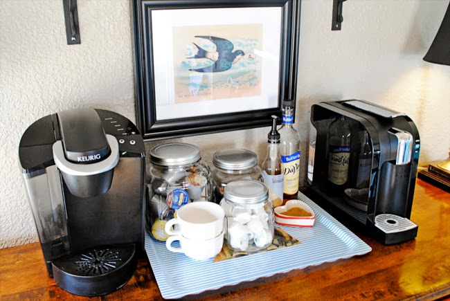 Creating a Simple Coffee Bar | i should be mopping the floor