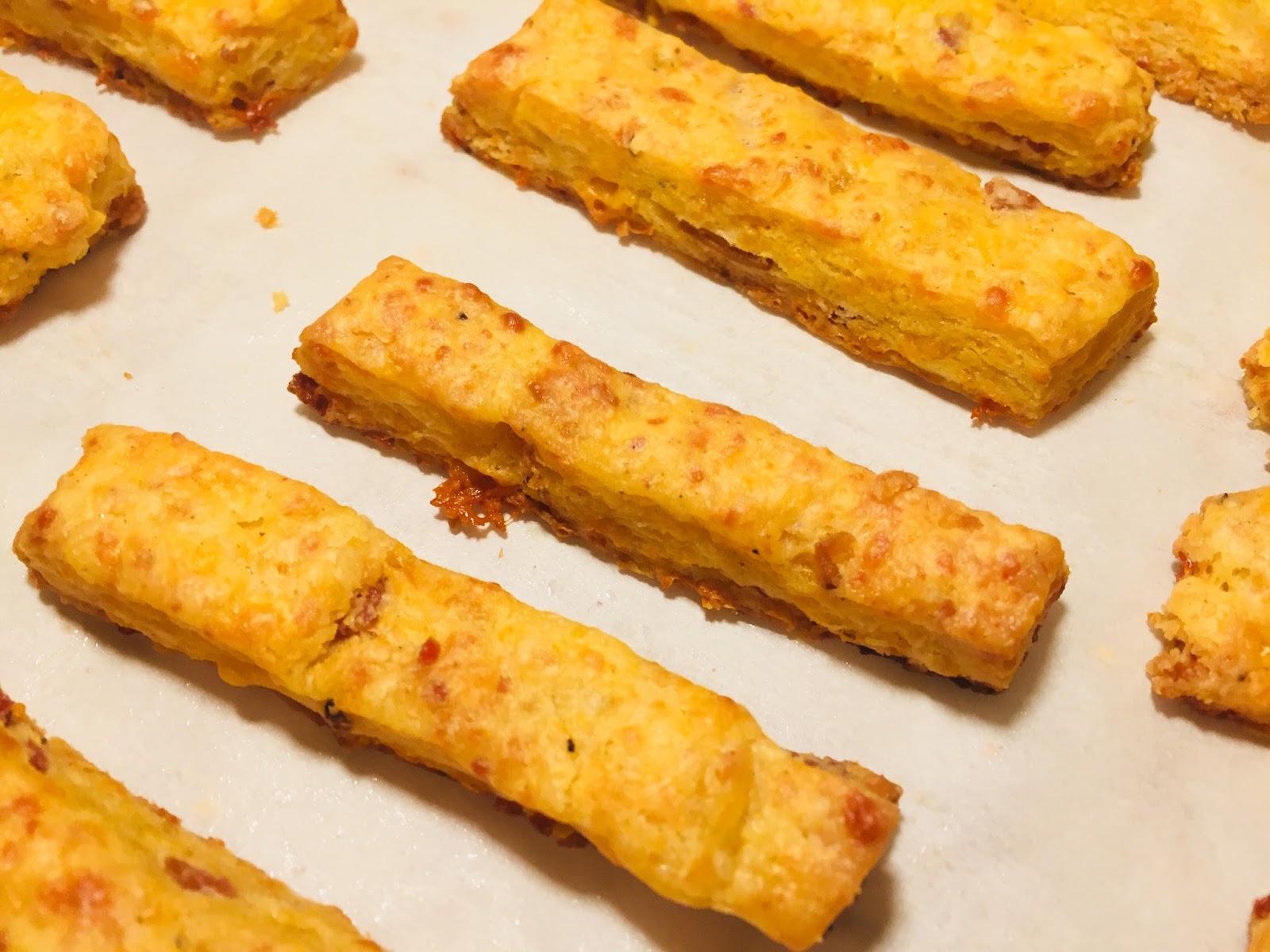Bacon and Cheddar Cheese Straws
