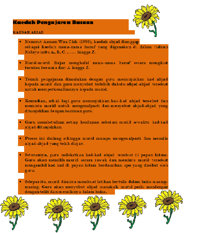 KAEDAH PENGAJARAN BACAAN ~ Blog Pendidikan Pemulihan Khas Bahasa Melayu