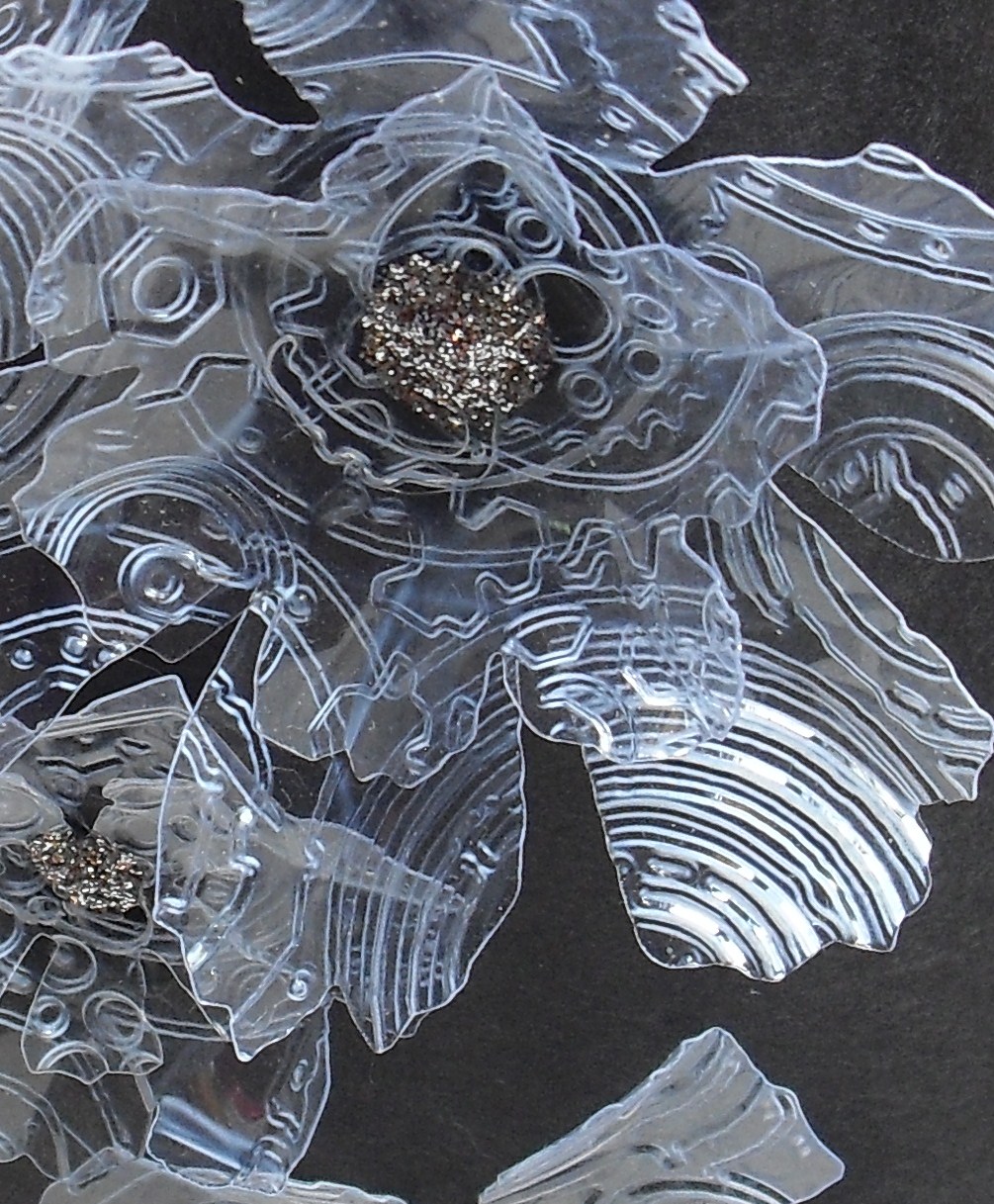 Neelz Expressionz: Acetate flowers and stuff at the Craft Barn