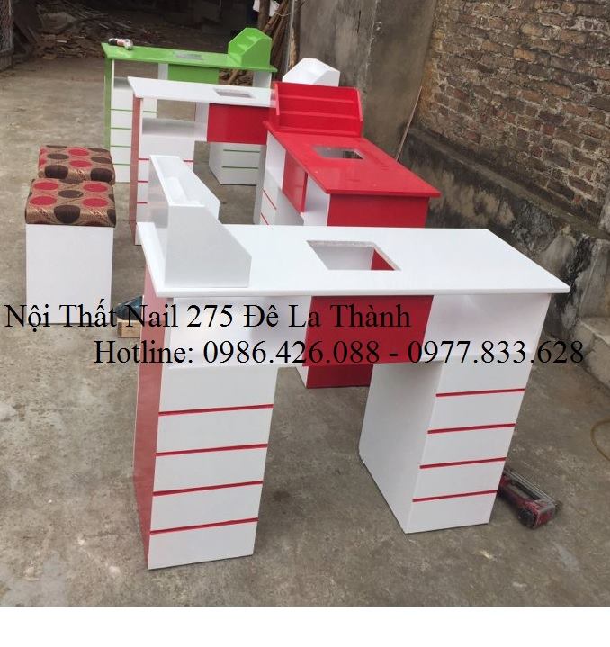 Bàn Nail - Ghế làm Nail : Bàn nail