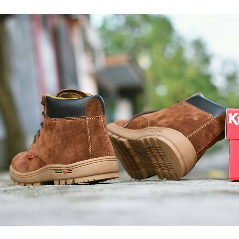 Sepatu Kickers Boot Pria Coklat Tua | Omsepatu.com