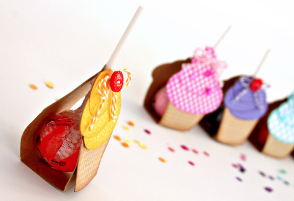 Doodlebug Design Inc Blog: Kraft in Color: Lollipop Covers by Candace