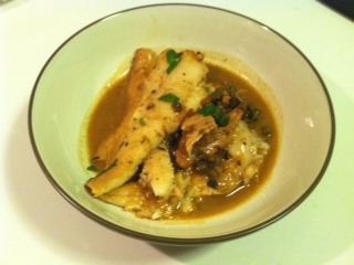 Newlywed and Newly Cooking: Poached Flounder