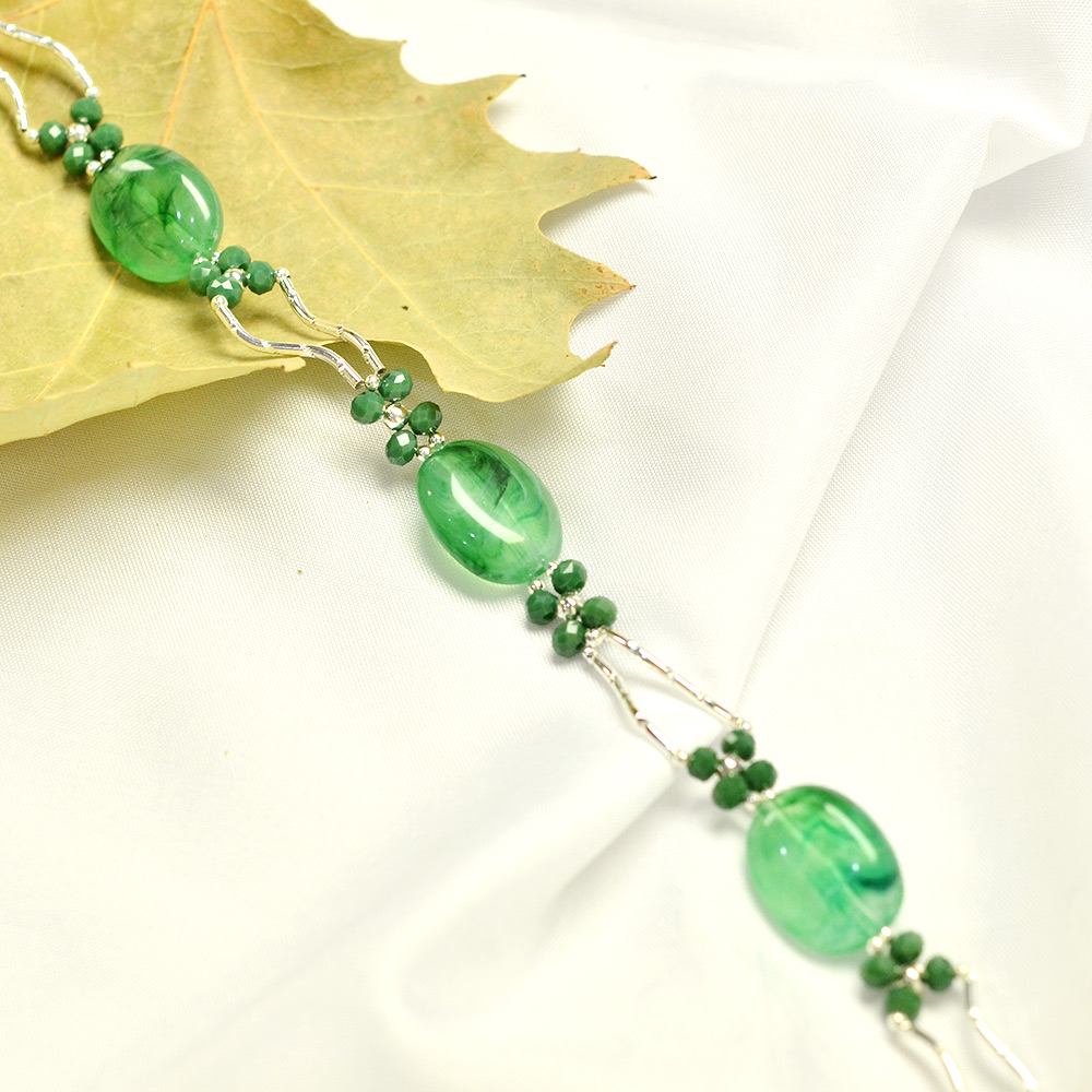 Tube Bead Jade Bracelet