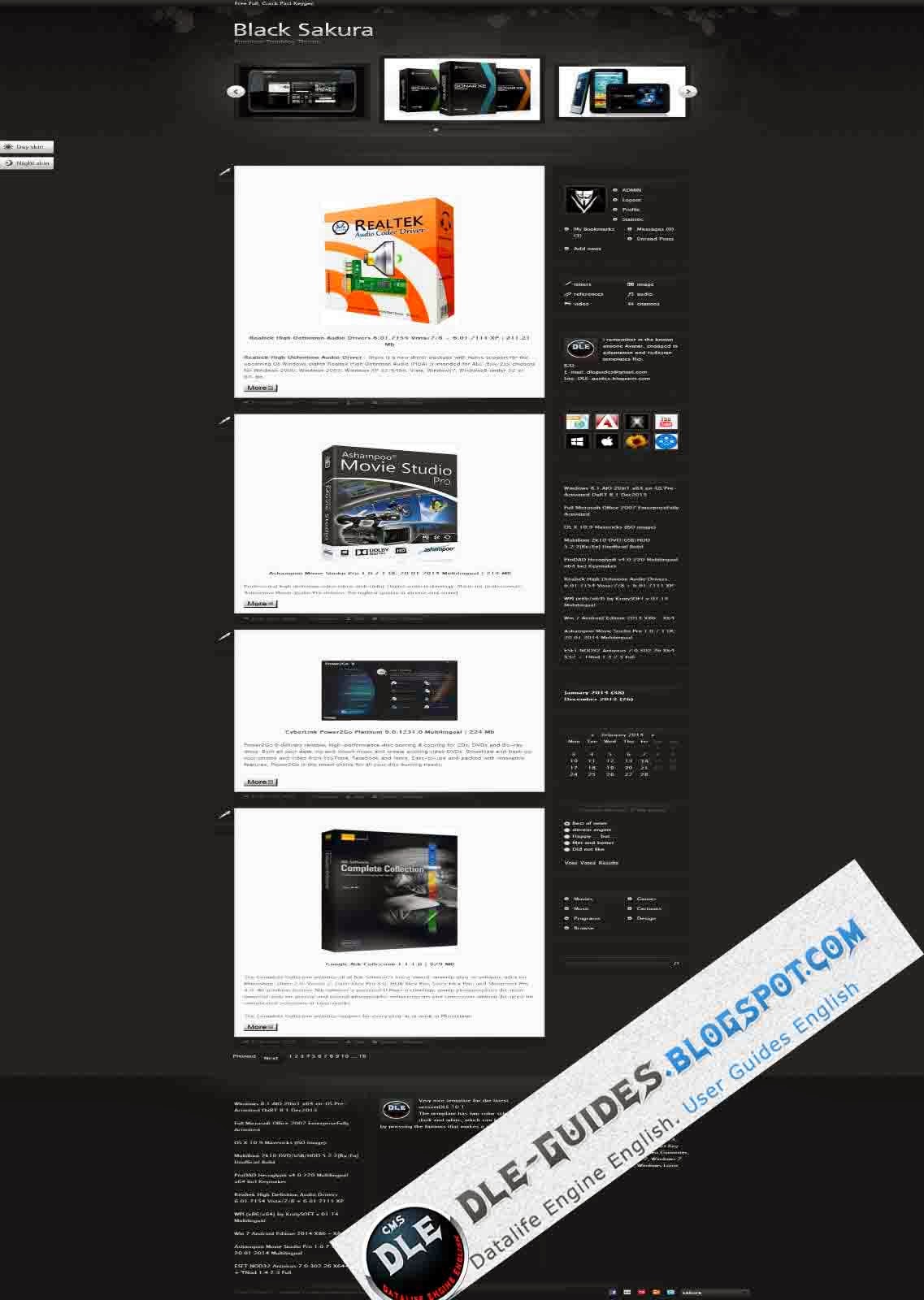 Sakura Template For Dle 10.1 English