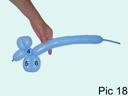 Balloon animals twisting instructions: Balloon dog