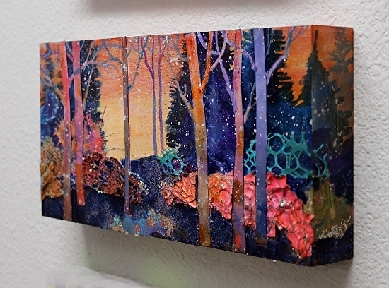 CAROL NELSON FINE ART BLOG: Mixed media abstract tree collage landscape ...