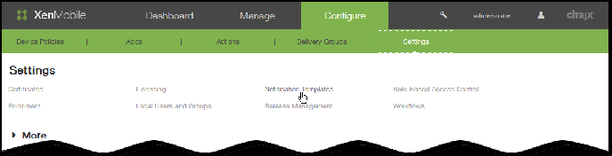 Citrix XenMobile Guide: Creating and Updating Notification Templates