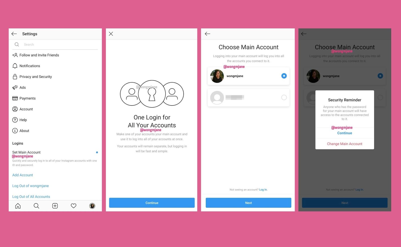 Instagram is making it easier for users to toggle between multiple accounts