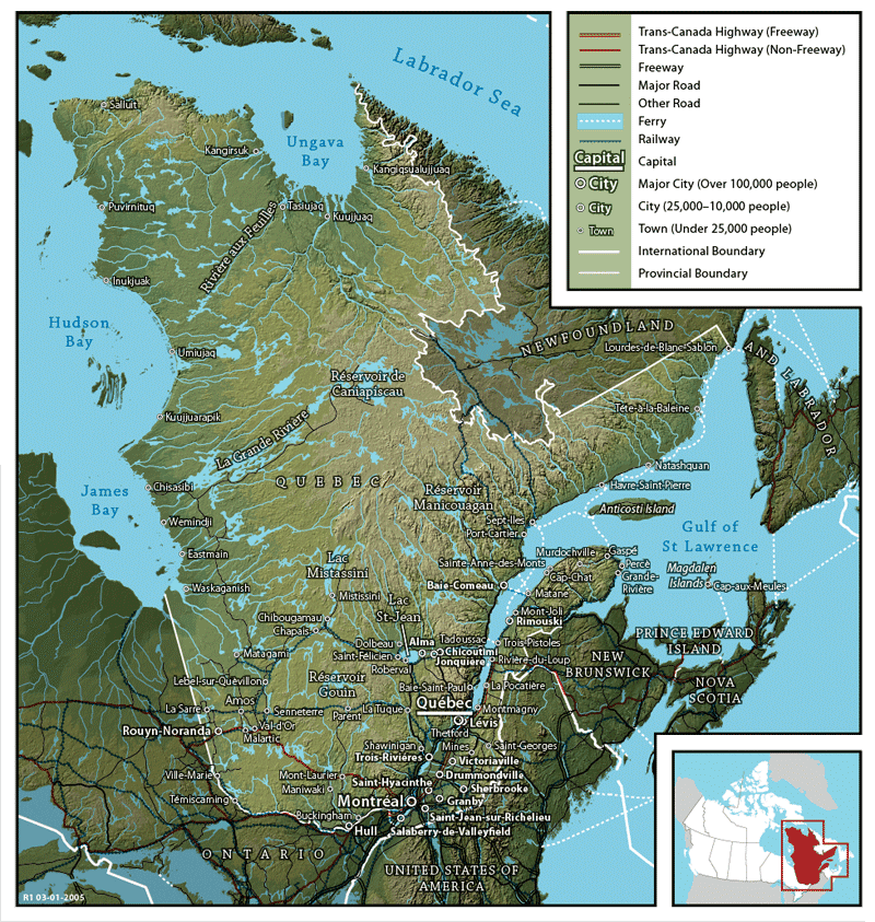 Le Canada FLE (Français Langue Etrangère): La province de Québec