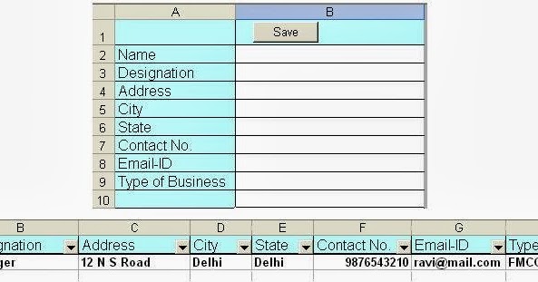 Contact Database in Excel