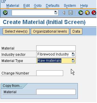 SAP User Manual for MM Material Management Module - Create Material ...