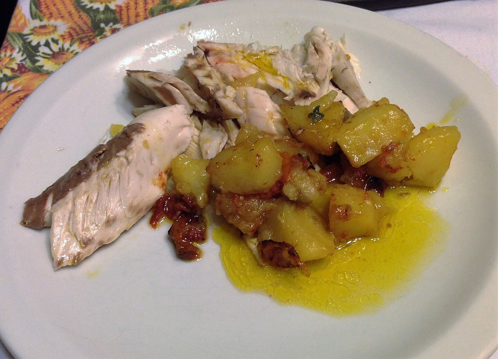 mangiaconrosa: Ricciola al forno con patate