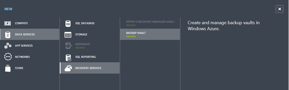 awsomedevsigner: Windows Azure Recovery Services - Now Available!
