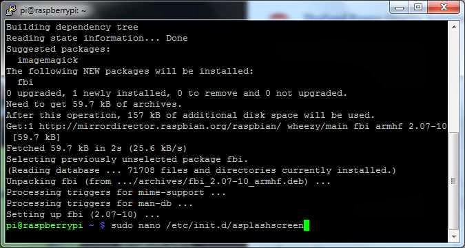 Raspberry Pi Easy: How to show custom splash screen logo on boost