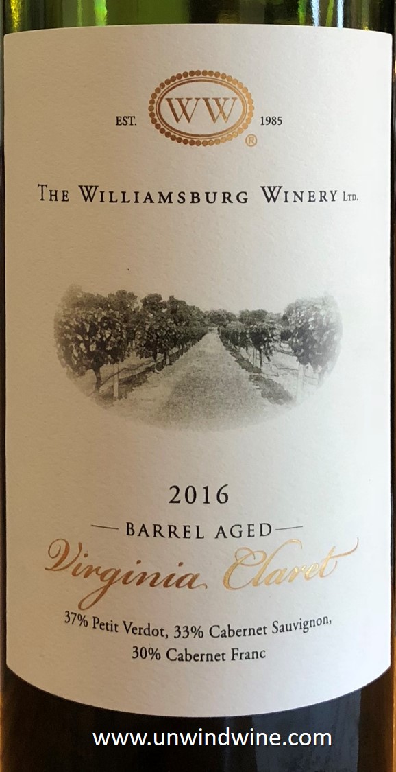 UnwindWine: Williamsburg Winery Wessex Hundred Vineyard Wiliamsburg, VA