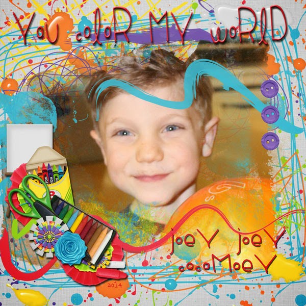 A-Manda Creation: Art Attack, an artsy-themed digital scrapbooking kit