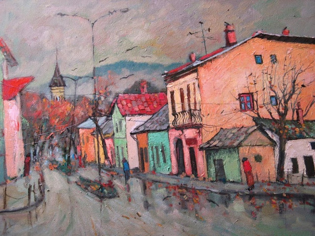 David Croitor | Romanian Painter | 1958 | City Street Paintings