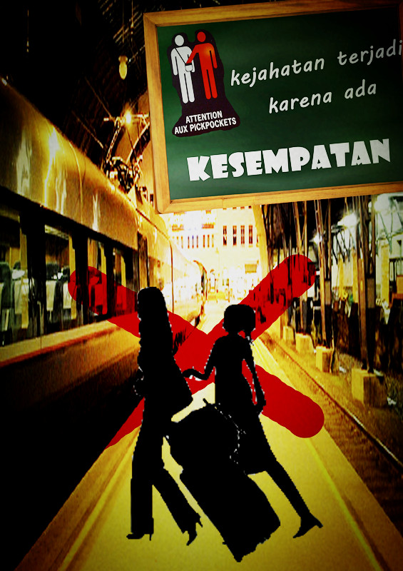 AuliantiDeslei: Poster Kejahatan Stasiun Kereta Api