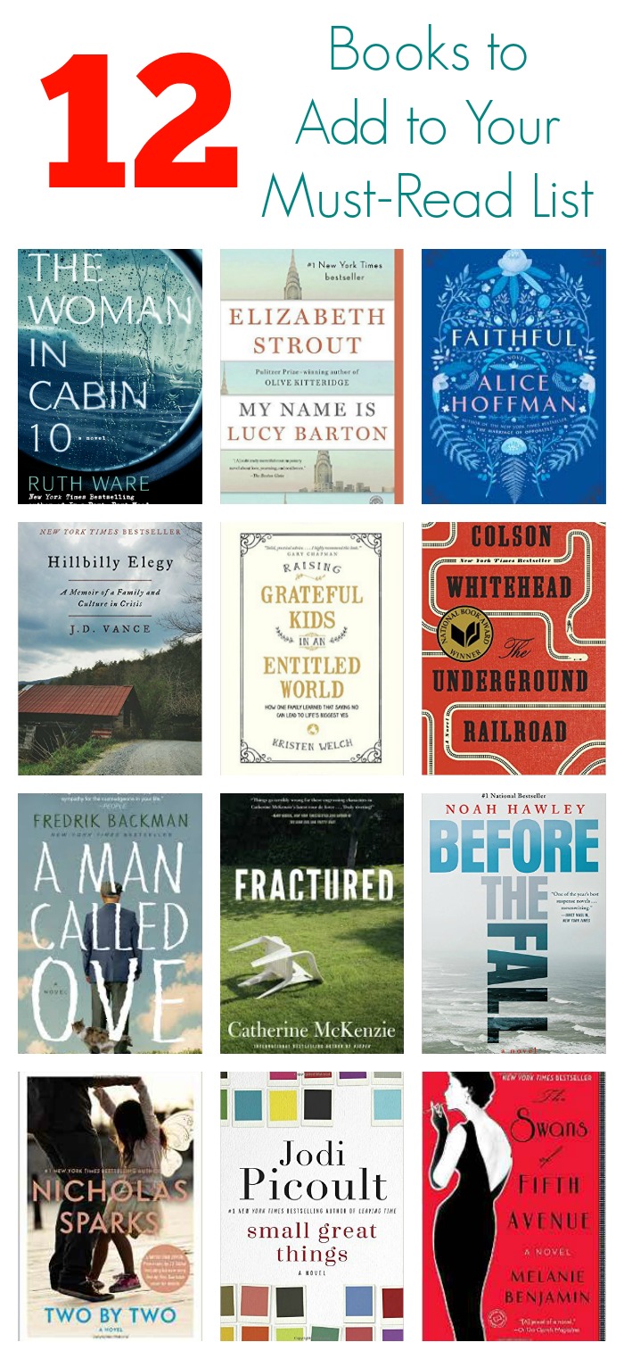 12 Books to Read in 2017 - The Chirping Moms