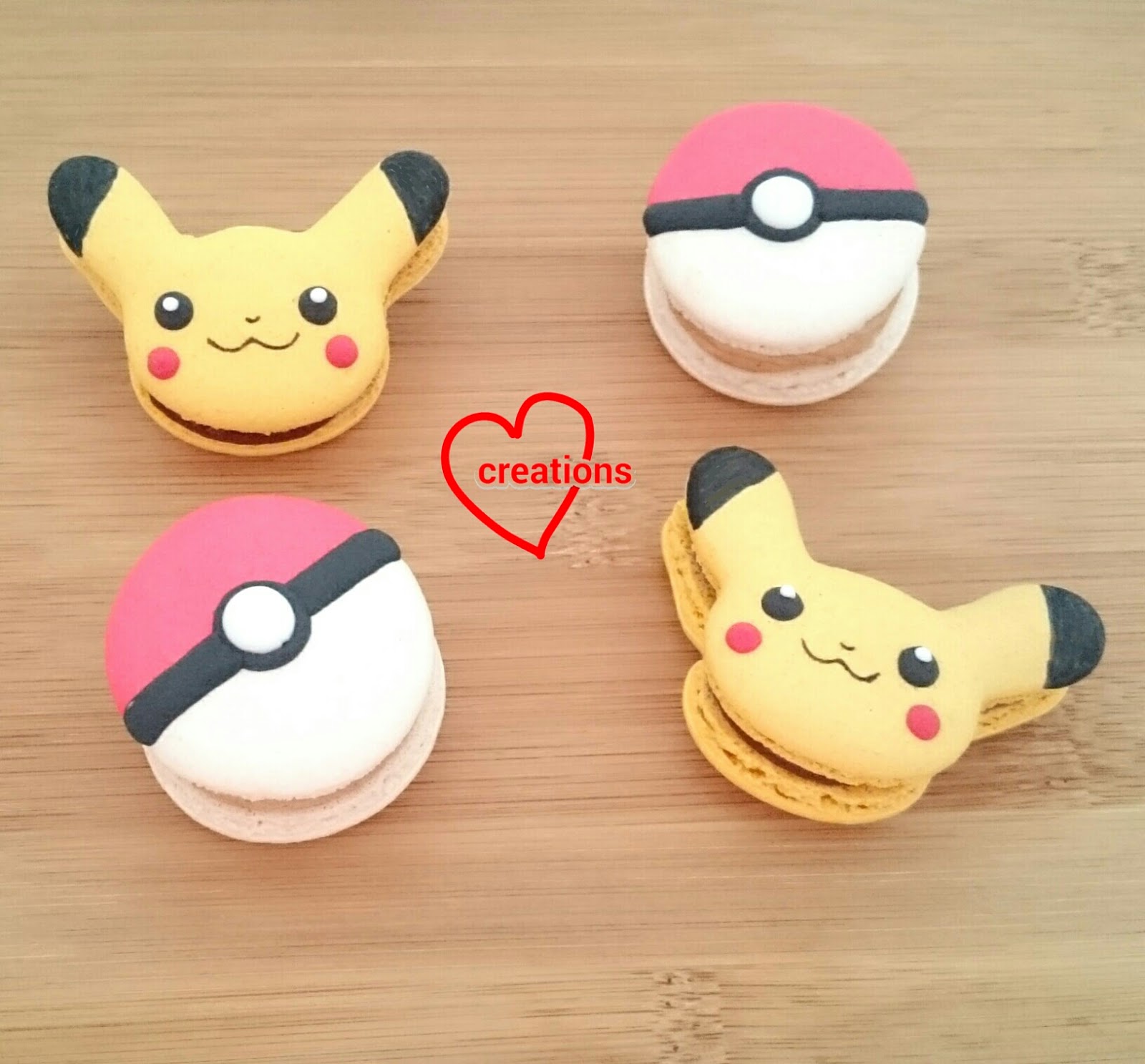 Loving Creations for You: Pikachu and Pokeball Macarons (Children's Day ...