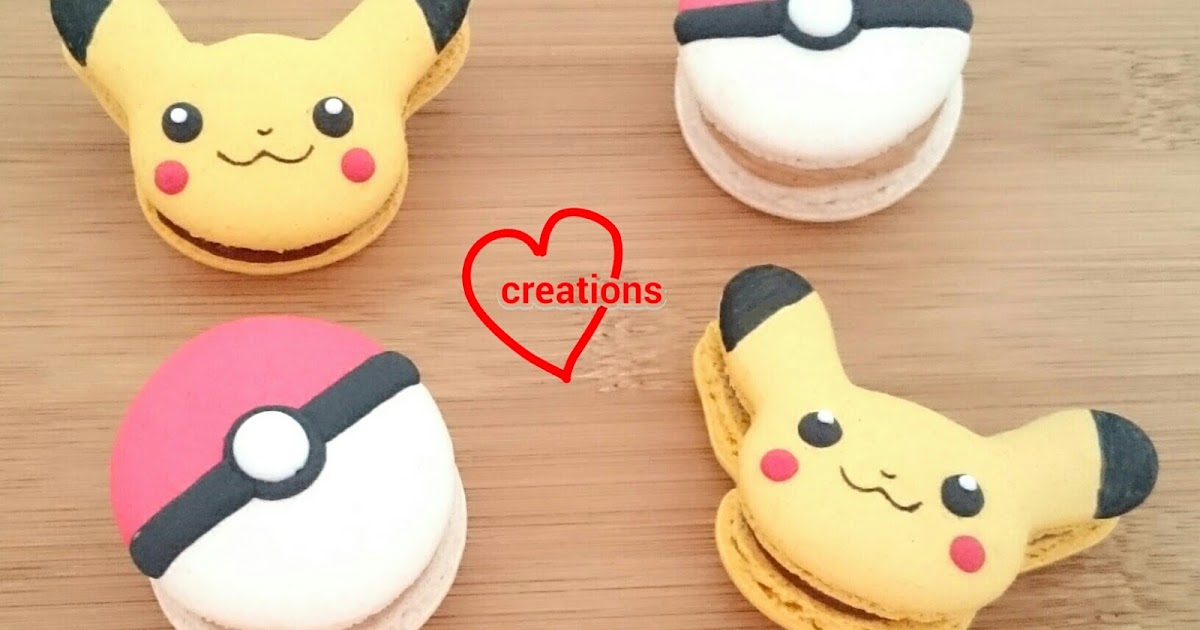 Loving Creations for You: Pikachu and Pokeball Macarons (Children's Day ...