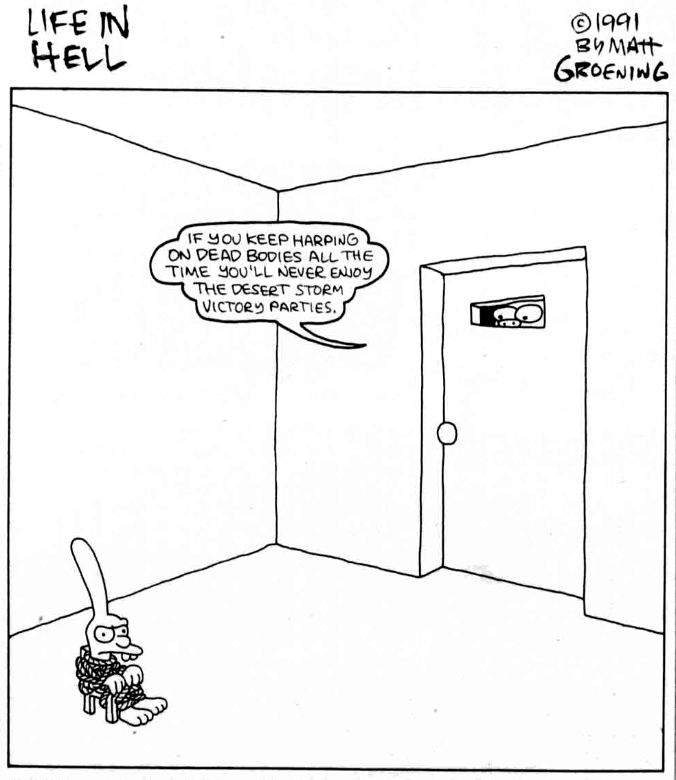 Bongo's Ultimate Life in Hell Archive : Life in Hell 1991 Archive