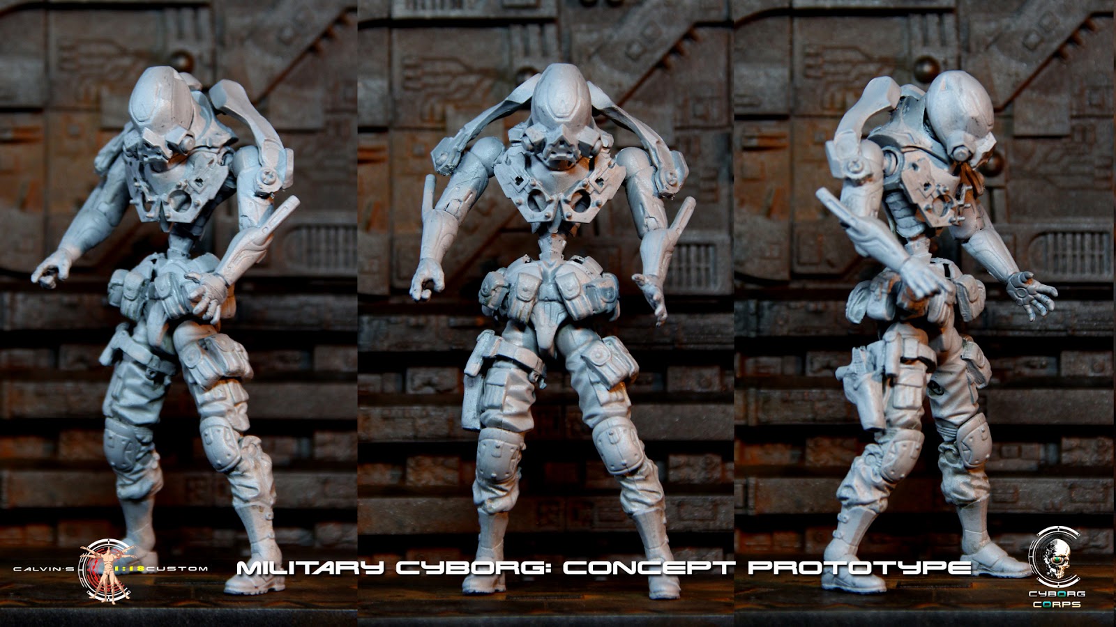 toyhaven: First Look at Calvin's Custom: 1:18 Military Cyborgs Concept ...