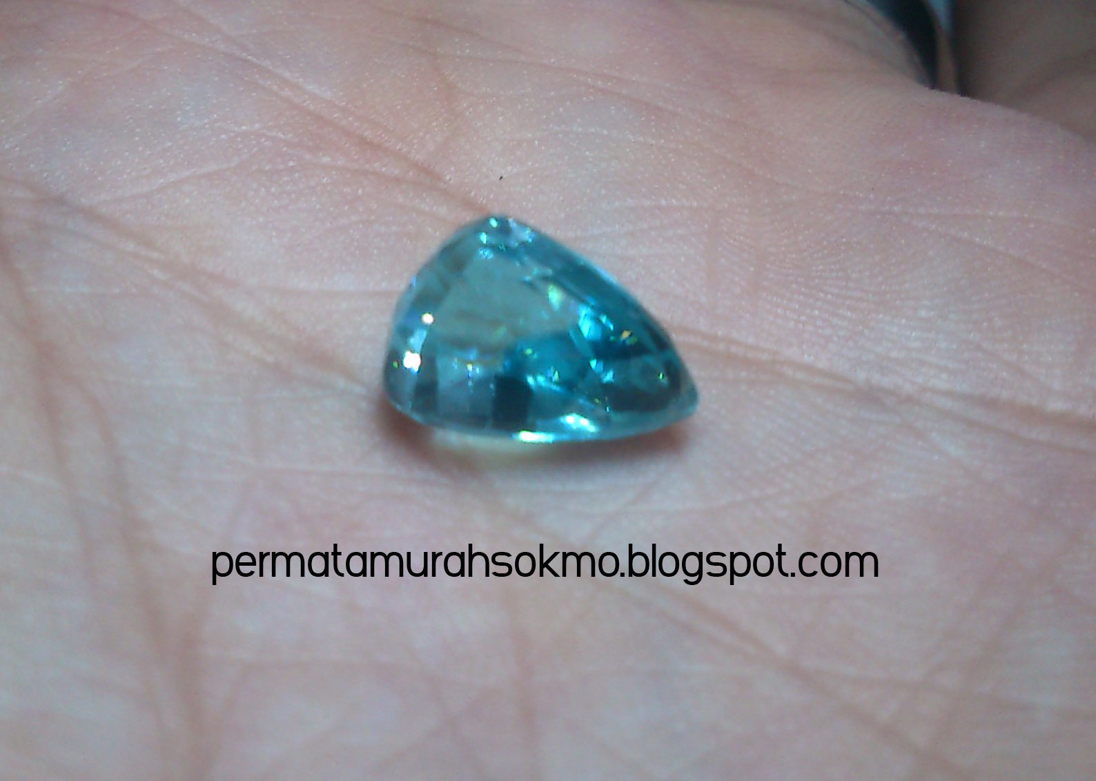PERMATA MURAH SOKMO: PERMATA ZIRCON BIRU ASLI CAMBODIA