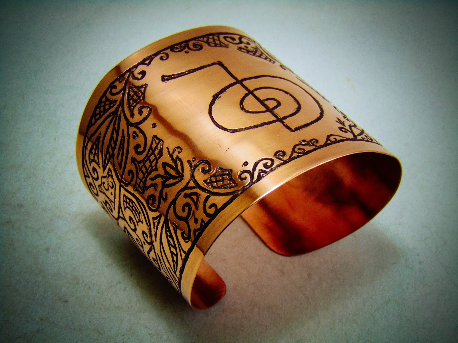 Bratara din cupru cu simbol Reiki