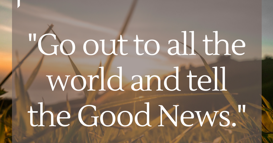 REFLECTIONS: A GUIDE TO LIFE'S JOURNEY: GO OUT TO ALL THE WORLD AND ...