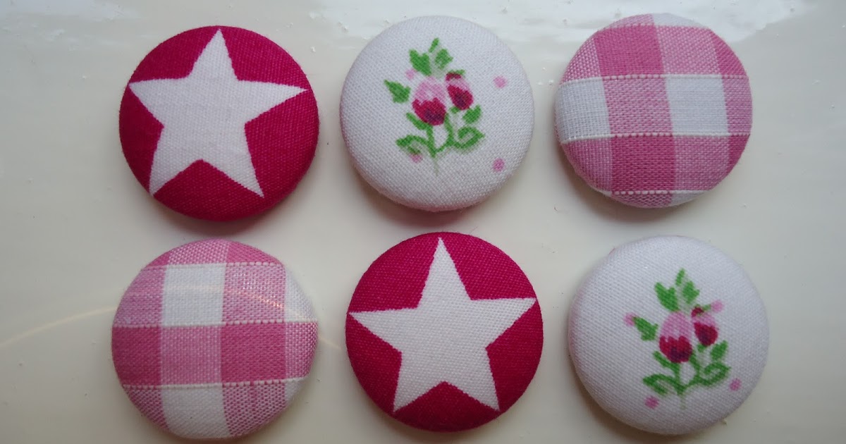 A Playful Stitch: Fabric Covered Magnets