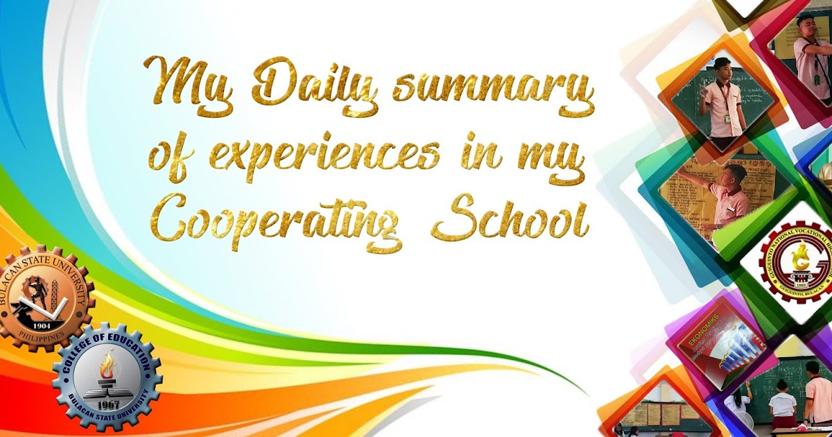 Summary of experiences in my Cooperating School (GNVHS)