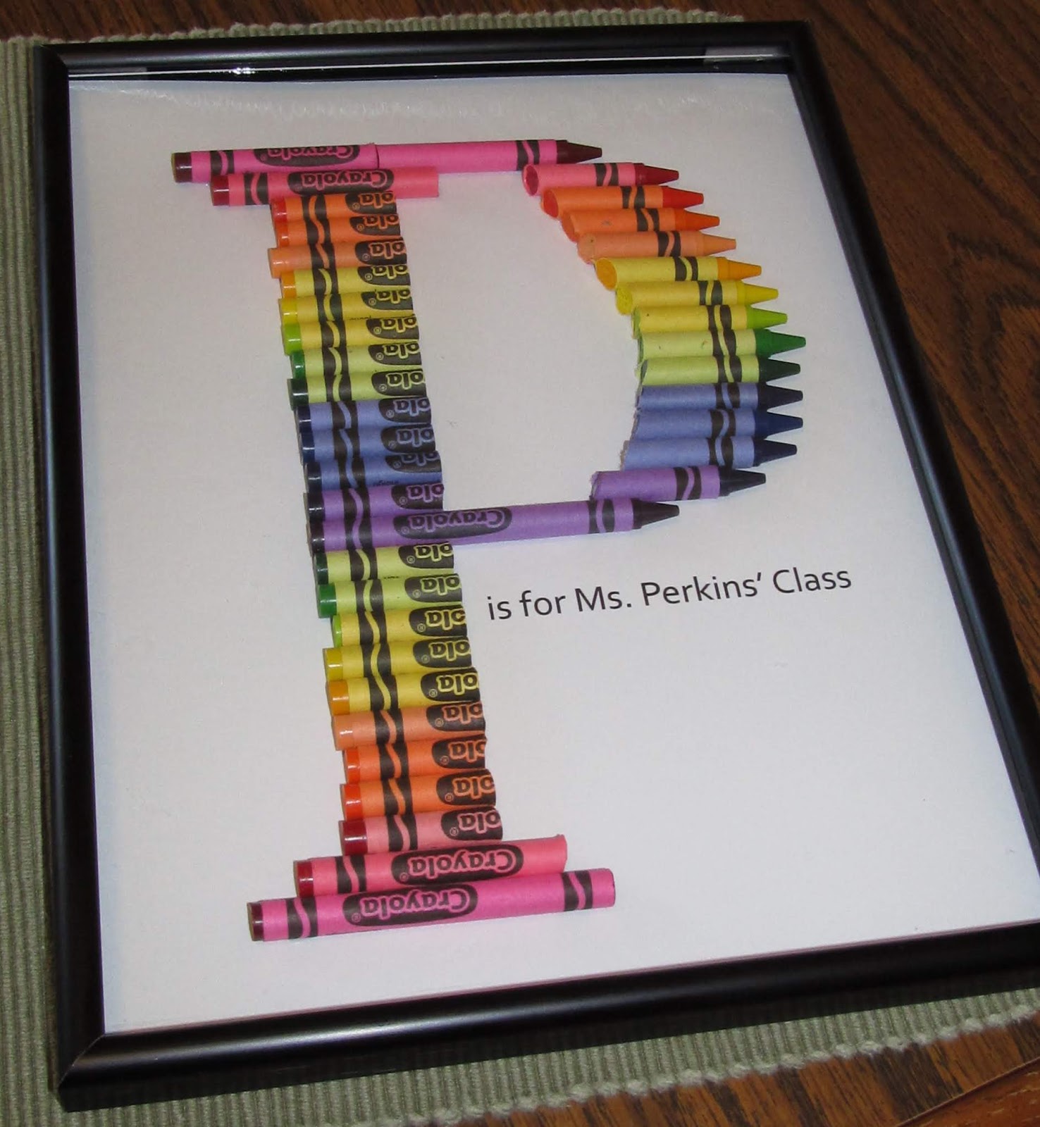 The Night Life of a Scientist: Crayon Monogram Shadow Box