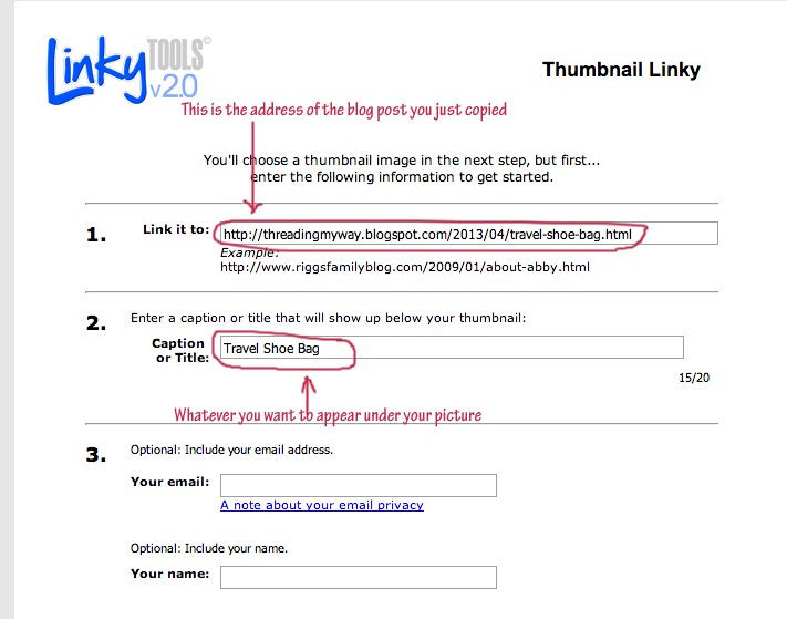 Threading My Way: Link Parties Explained...