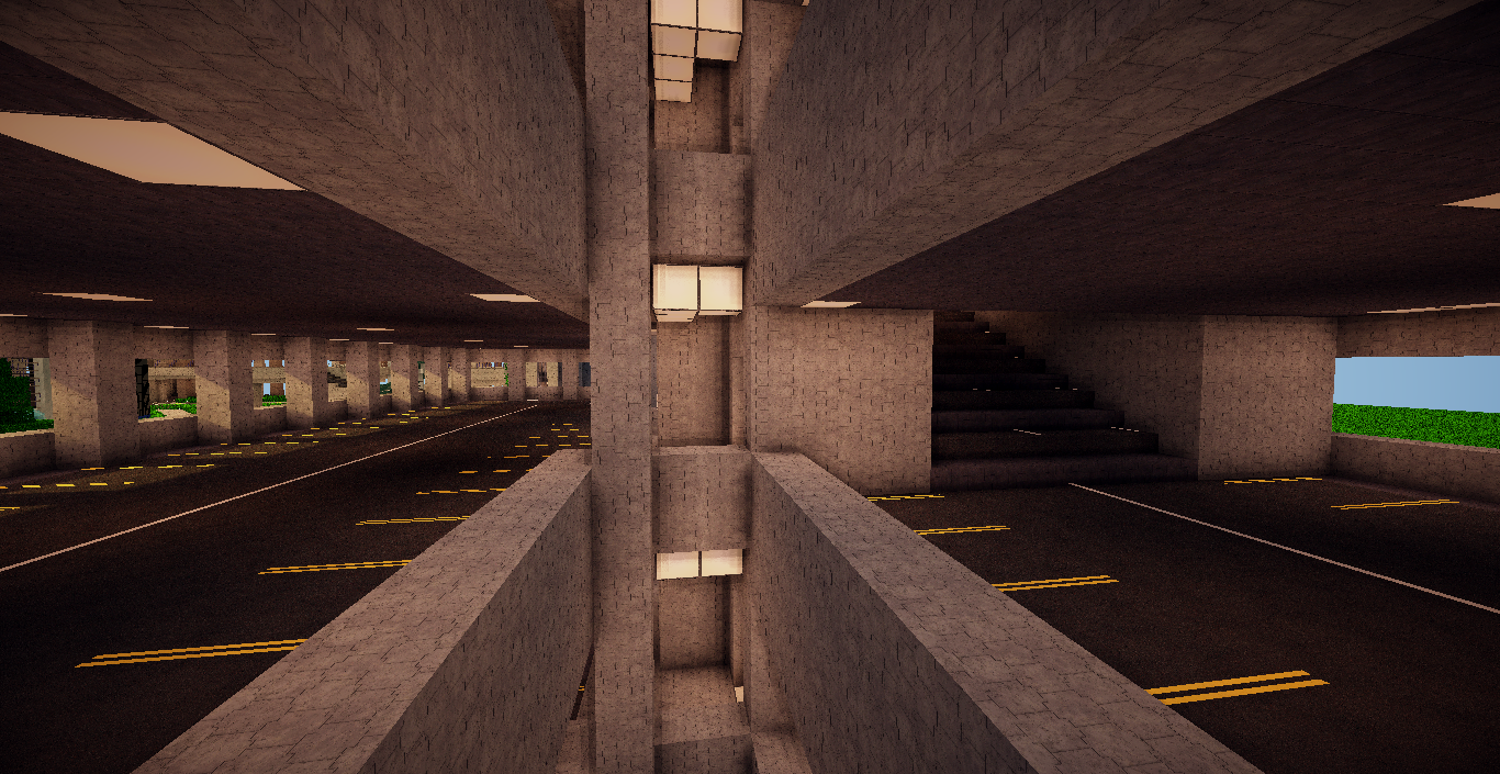 MODERN MINECRAFT : Arena Update #1: Lots of Parking Garages!