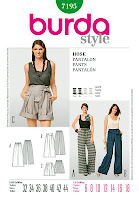 Coco's Loft: Burda Style 7195 Pleat Front Shorts