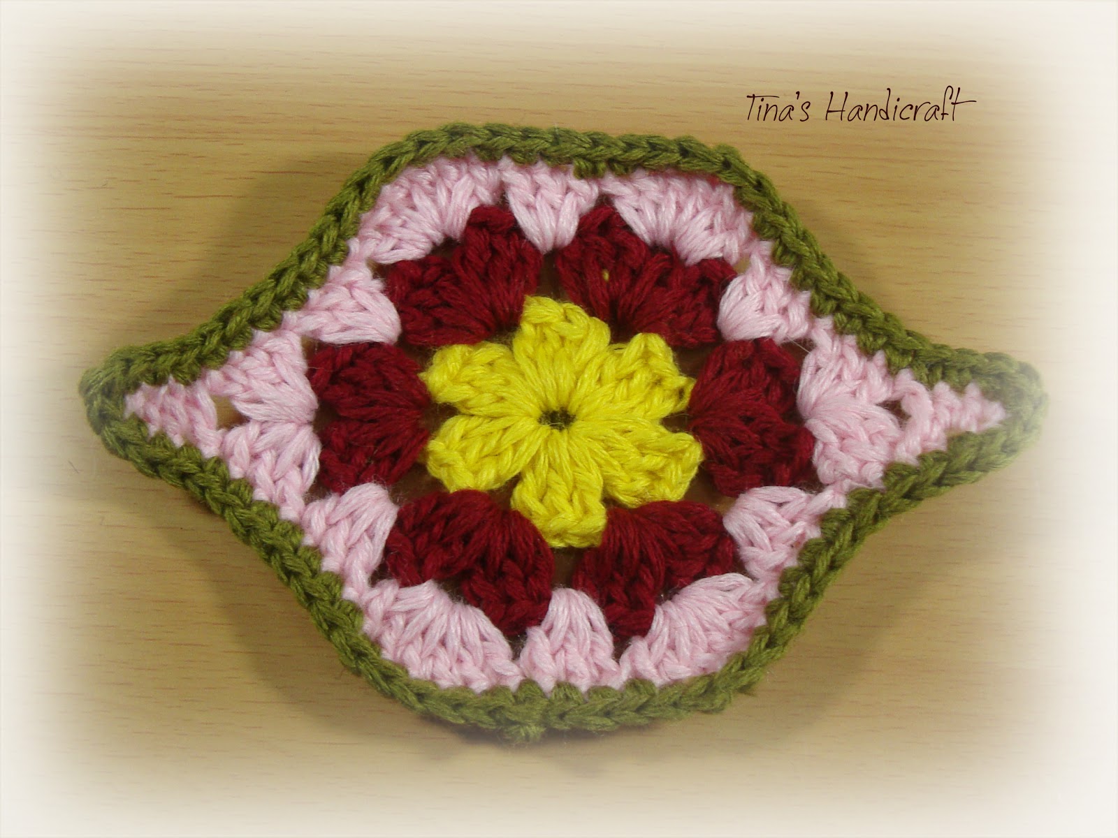 Tina's handicraft : How to make a oval square motif