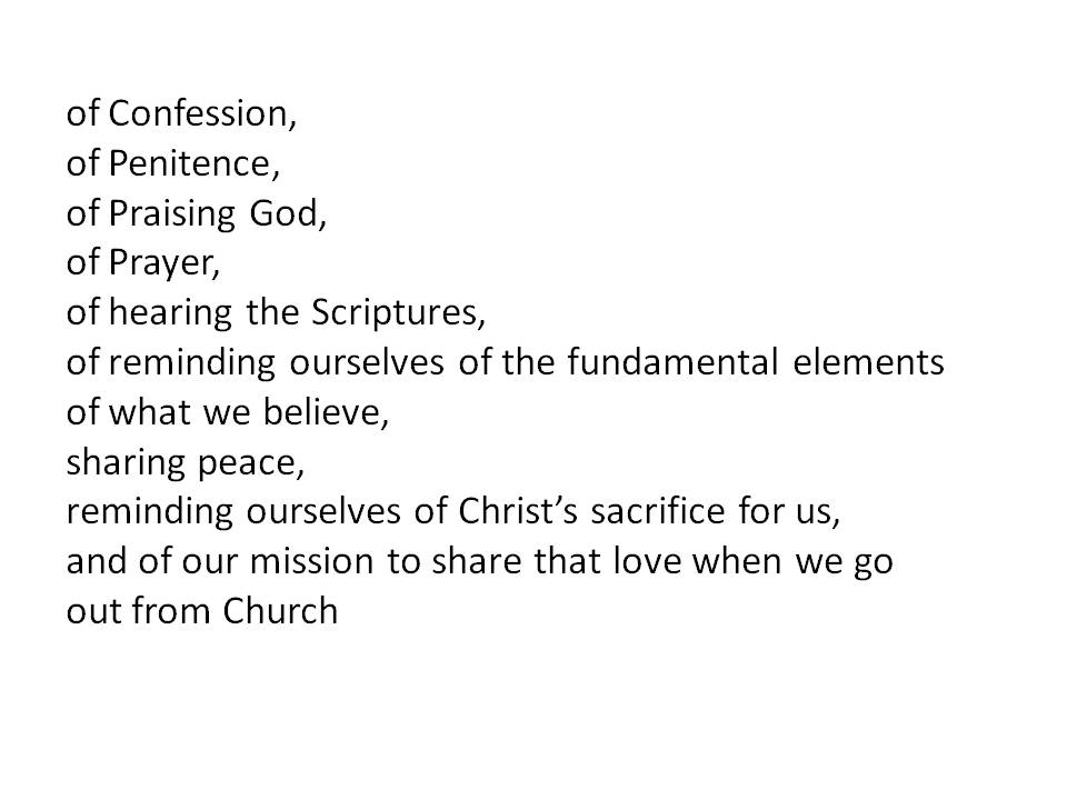 More in Heaven and Earth: What are Church Services For?