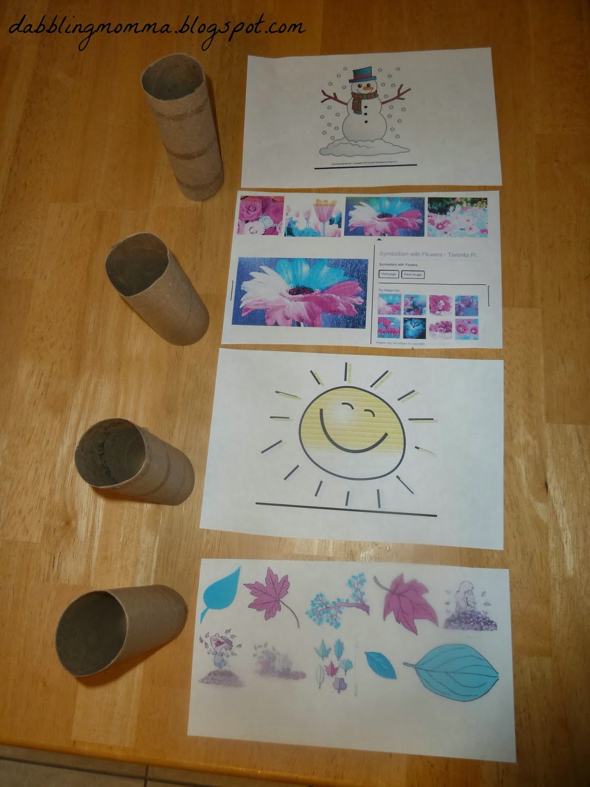 Dabblingmomma: Learning about Seasons