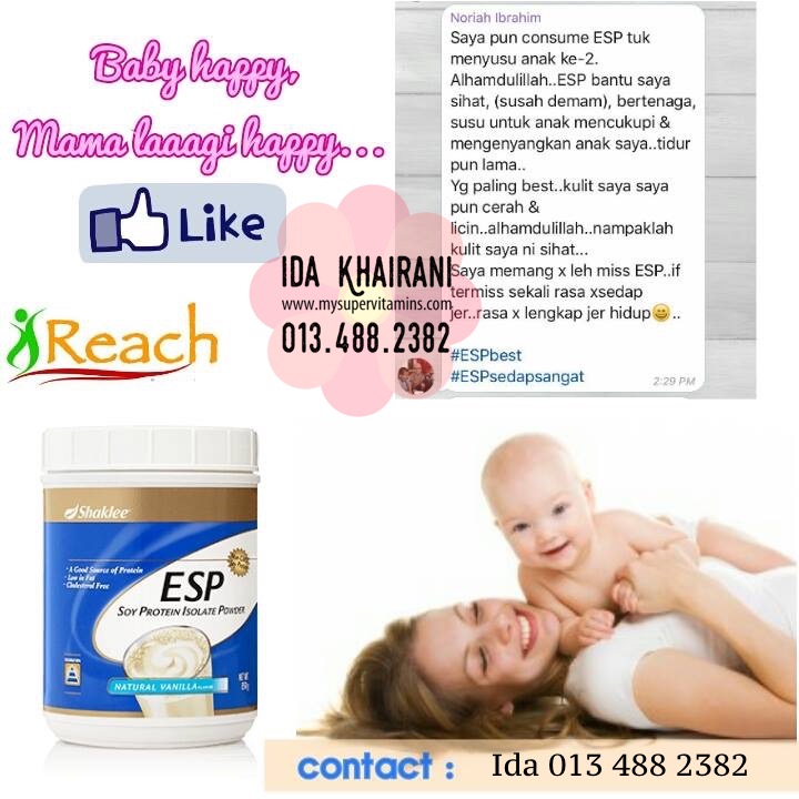 Cara Tambah Susu Badan Dengan ESP Shaklee - Pengedar Shaklee Setia Alam ...