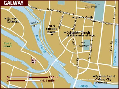 Galway Map Regional City of Ireland - Map of Ireland City Regional ...