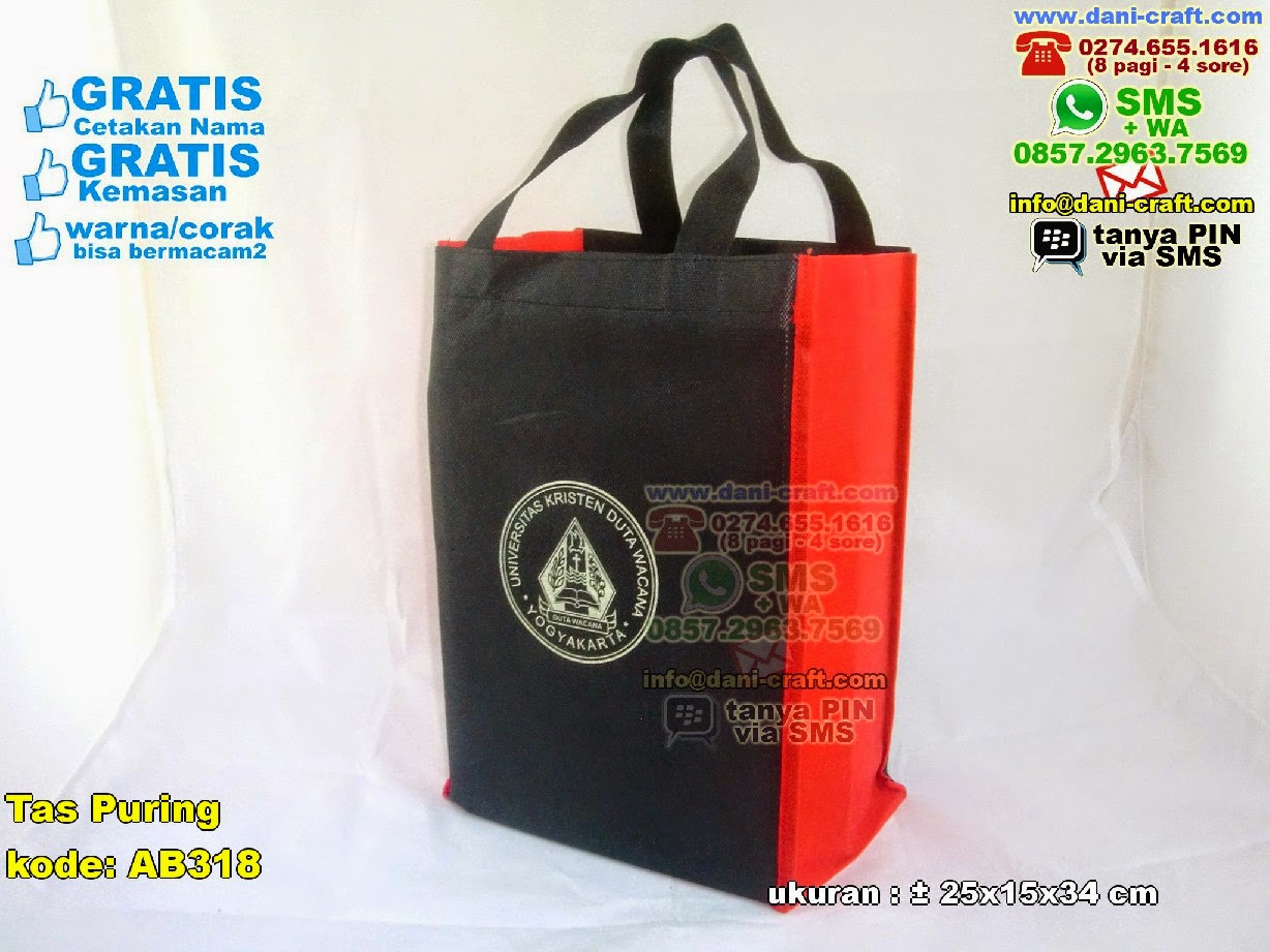 Tas Puring Sablon | Souvenir Pernikahan