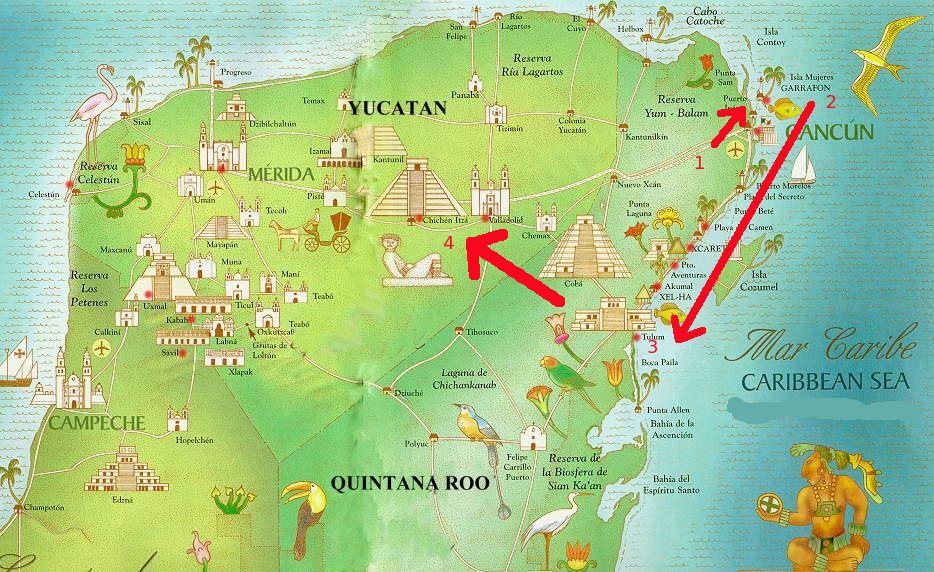 Saskia und Paul unterwegs in Mexiko: Die Pyramide von Chichén Itzá