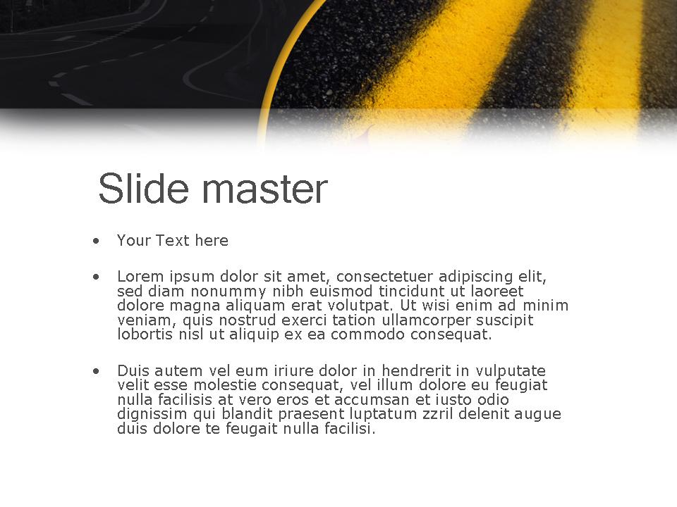 Road PowerPoint template 1