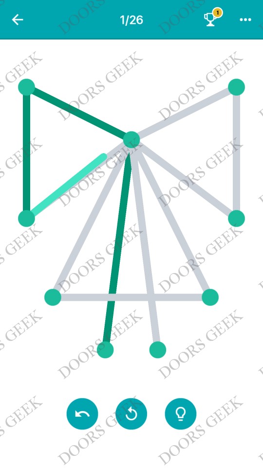 One Line [Pack 4 Level 1] Solution ~ Doors Geek