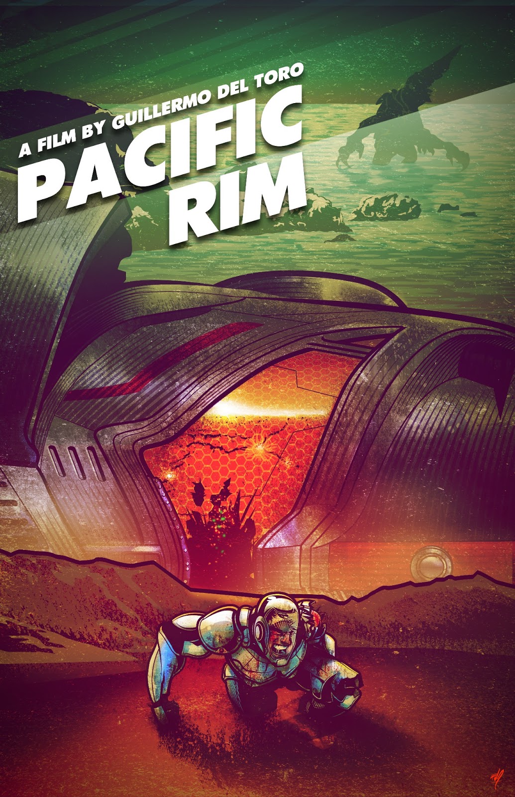 The Geeky Nerfherder: Movie Poster Art: 'Pacific Rim' (2013)