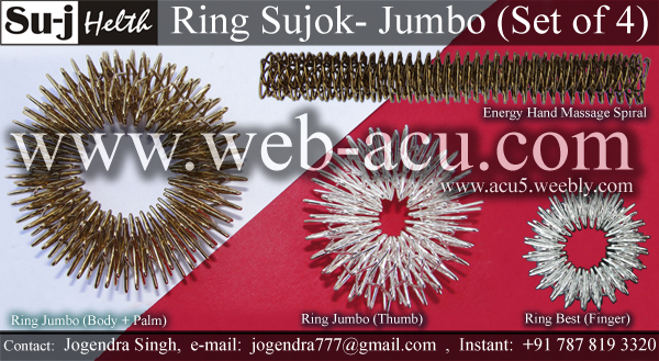 Sujok Ring- Jumbo (Set of 4) - Su-j Helth (Acupressure-Health) | Su-j Helth